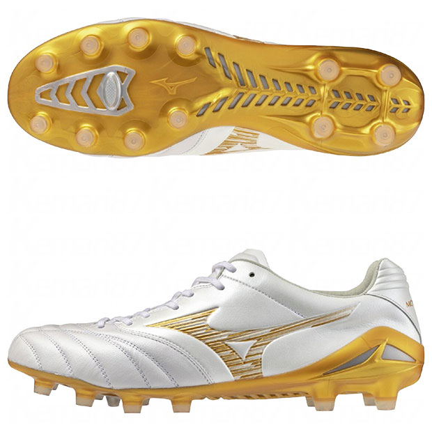 モナルシーダ NEO 3 ELITE　スーパーホワイトパール×ゴールド　【MIZUNO|ミズノ】サッカースパイクp1ga262050