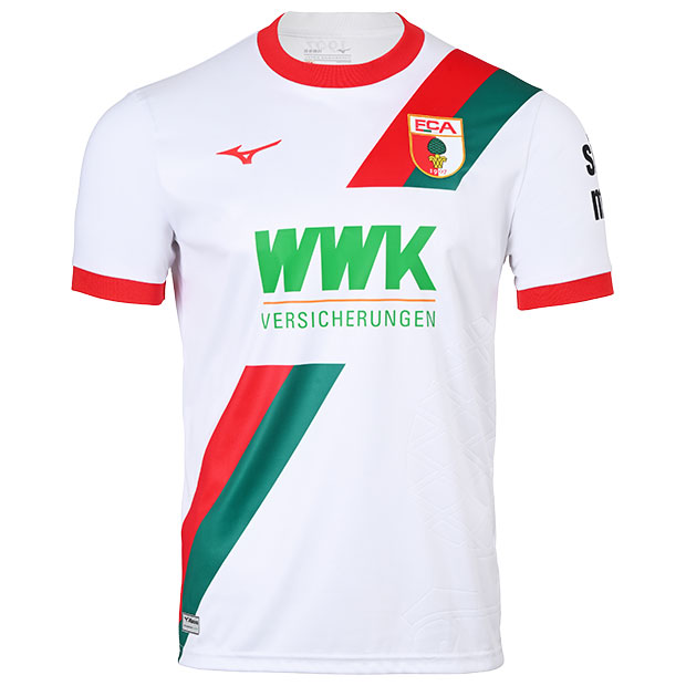 アウクスブルク 25-26 ホーム 半袖レプリカユニフォーム　【MIZUNO|ミズノ】クラブチームレプリカウェアーp2gacx1001