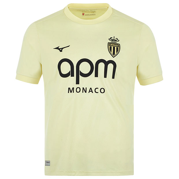 モナコ 25-26 3rd 半袖レプリカユニフォーム　【MIZUNO|ミズノ】クラブチームレプリカウェアーp2gacx7948