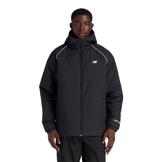 パデッドジャケット ショート　ブラック　【NewBalance|ニューバランス】サッカーフットサル防寒ウェアーamj53172-bk