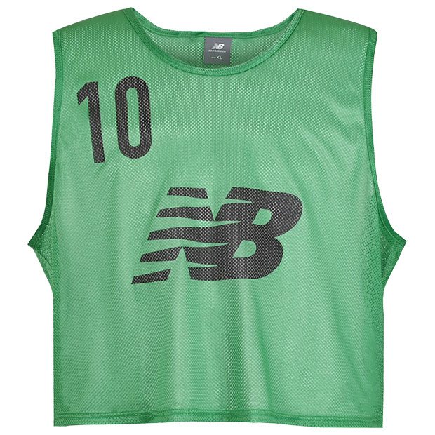 ビブス 10枚セット　グリーン　【NewBalance|ニューバランス】サッカーフットサル備品amt55291-grn
