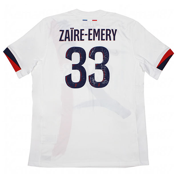 パリサンジェルマン|24-25|アウェイ|半袖レプリカユニフォーム　33.ザイール・エムリ　【NIKE|ナイキ】クラブチームレプリカウェアーfn8781-101-33-z