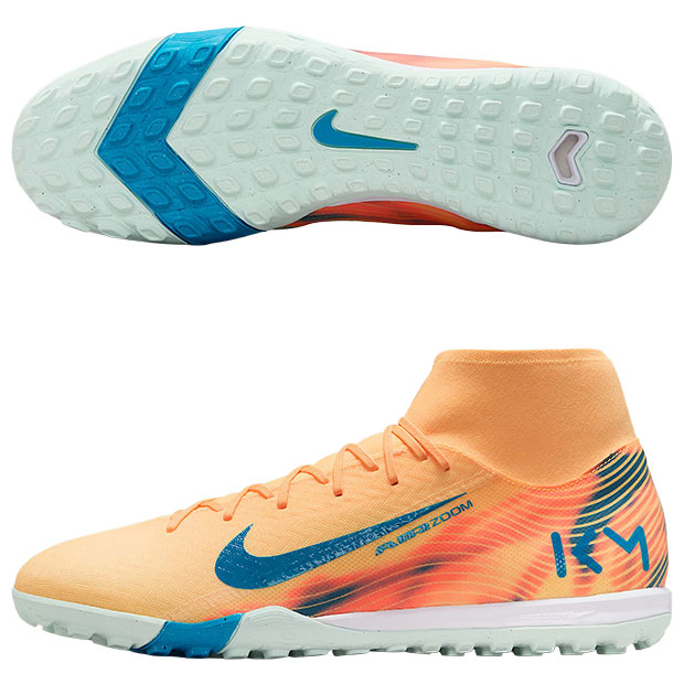 ズーム マーキュリアル スーパーフライ 10 アカデミー KM TF　メロンティント×ネオターク　【NIKE|ナイキ】サッカーフットサルトレーニングシューズfq8333-801