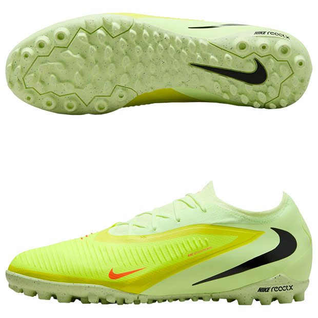 リアクト ファントム 6 LOW PRO TF　ハイパークリムゾン×ブラック×ライムライト　【NIKE|ナイキ】サッカーフットサルトレーニングシューズhj4123-800