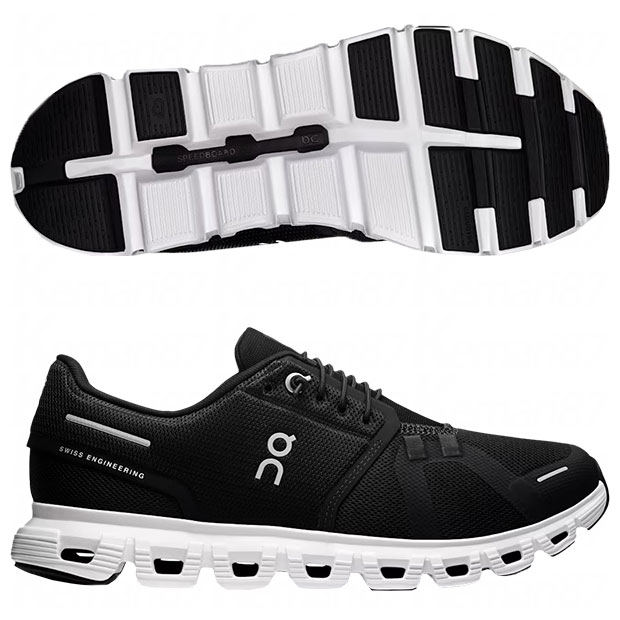 レディース|Cloud|6|クラウドシックス|オン|ランニング　ブラック×ホワイト　【On|オン】ランニングシューズ3wf10060299-blkwht
