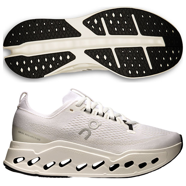 レディース Cloudsurfer Max クラウドサーファー マックス オン ランニング　ホワイト×ホワイト　【On|オン】ランニングシューズ3wf30221200-whtwht