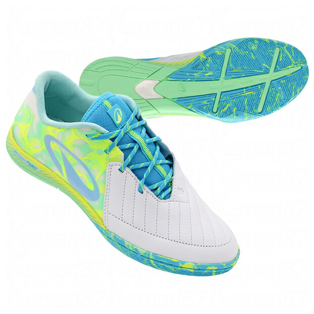 GINKA PRO TROPICAL　ホワイト×ブルー　【KIPSTA|キプスタ】フットサルシューズginkaprotropical