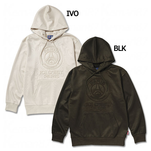 パリサンジェルマン ポリスエード エンボスロゴ フーディ　【Fanatics|ファナティクス】クラブチームウェアーps0625fw0001