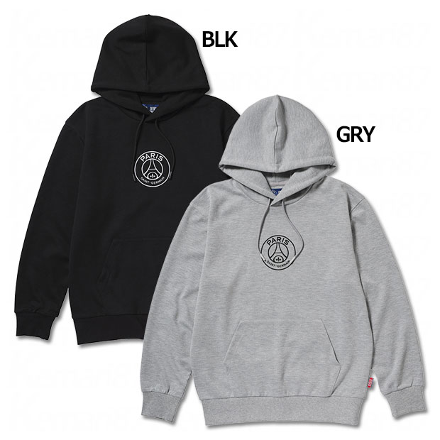 パリサンジェルマン エンブレムロゴ & バックプリント テックフリースプルオーバーフーディ　【Fanatics|ファナティクス】クラブチームウェアーps0625fw0002
