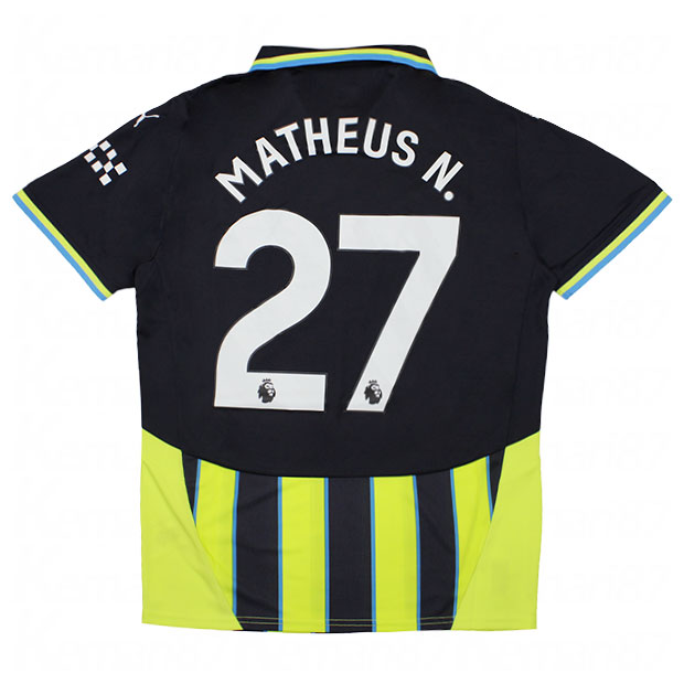 マンチェスターシティ|24-25|アウェイ|半袖レプリカユニフォーム　27.マテウス・ヌネス　【PUMA|プーマ】クラブチームレプリカウェアー775086-02-27-m