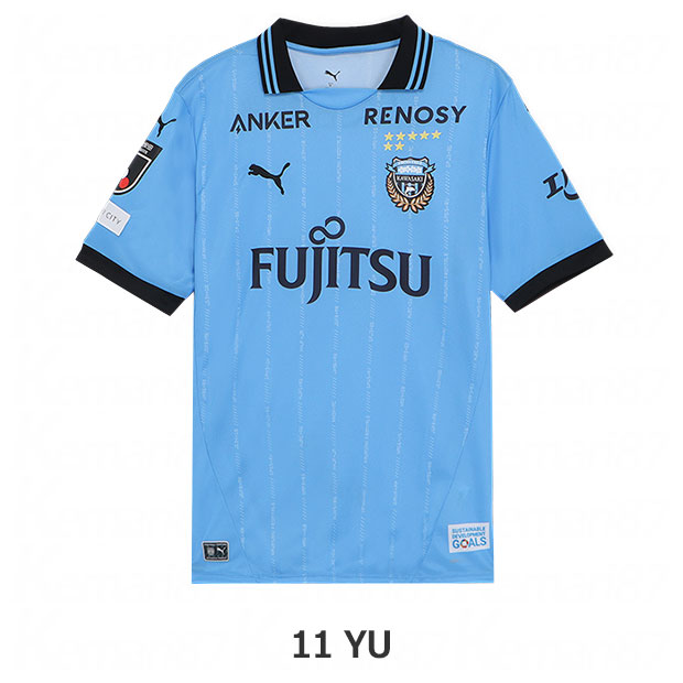 ジュニア 川崎フロンターレ 2025 ホーム 半袖レプリカユニフォーム　11.小林悠　【PUMA|プーマ】クラブチームレプリカウェアー783453-11-11-y