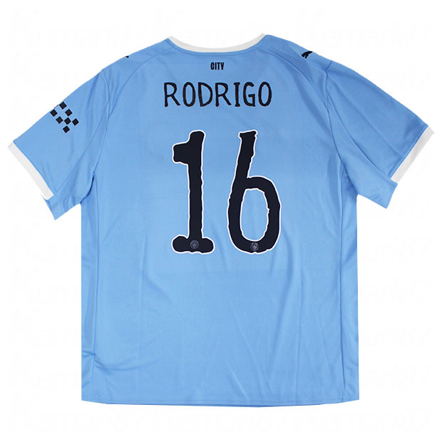 マンチェスターシティ 25-26 ホーム 半袖レプリカユニフォーム　16.ロドリゴ・エルナンデス(ロドリ)(KidSuperフォント)　【PUMA|プーマ】クラブチームレプリカウェアー780338-01-k16-r