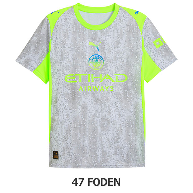 マンチェスターシティ 25-26 3rd 半袖レプリカユニフォーム　47.フィル・フォーデン　【PUMA|プーマ】クラブチームレプリカウェアー780362-03-47-f