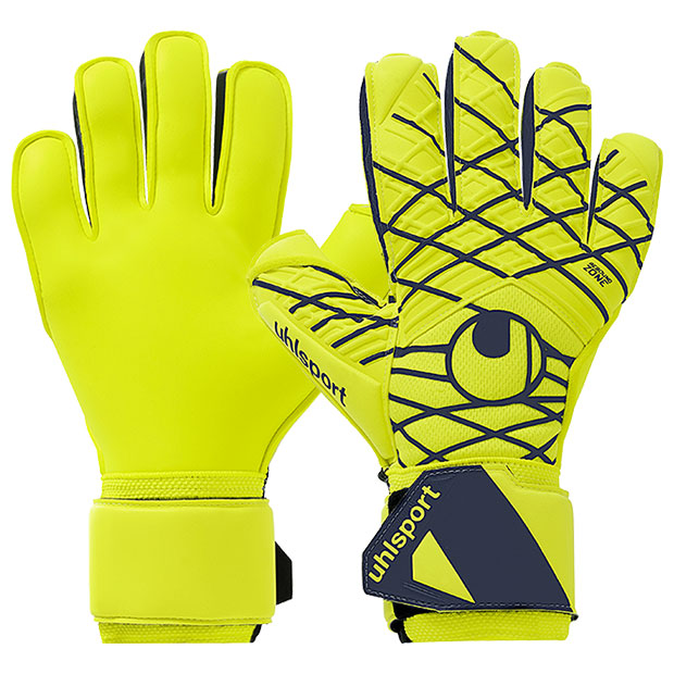 プレディクション エナジー アブソルートグリップ RC　フローイエロー×ネイビー　【Uhlsport|ウールシュポルト】サッカーフットサルゴールキーパーグローブ101133201-01
