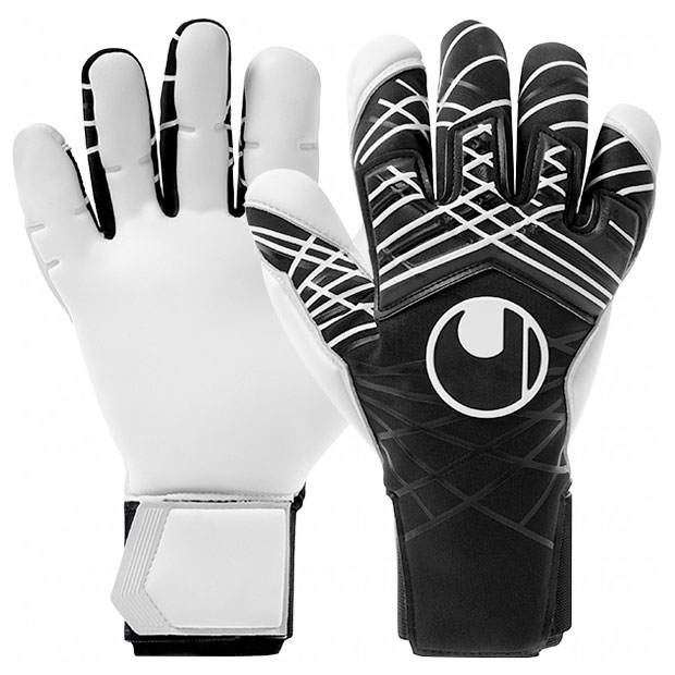 ナイトエディション|アブソルートグリップ|スキンカット　ブラック×ホワイト　【Uhlsport|ウールシュポルト】サッカーフットサルゴールキーパーグローブ101135602-24