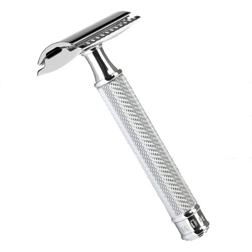 ミューレ TRADITIONAL クラシックレイザー 両刃カミソリ クローズドコム・メタル + 替刃一枚