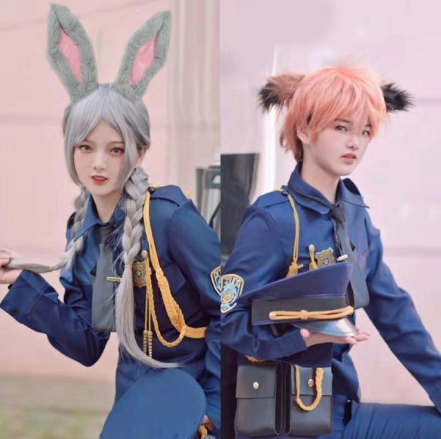 フルセット ディズニー ズートピア ジュディ・ホップス ニック･ワイルド 警察官 コスプレ衣装