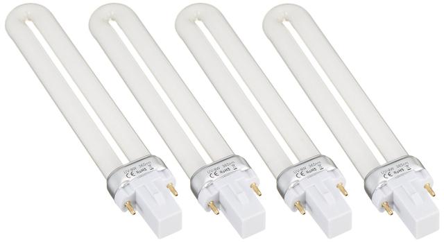 ジェルネイル用 4本セット UV-9W 36W UVライト 交換 U型 レジン 2021新発 - その他