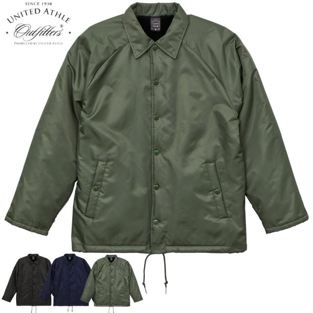 コーチジャケット ジャンパー 裏ボア メンズ レディース ミリタリー 無地 防風 防寒 撥水 保温 ユナイテッドアスレ 7492