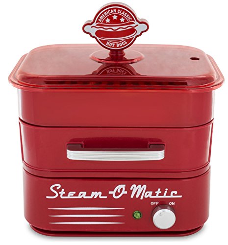 その他家電 Smart Planet HDS1 Steam-O-Matic Hot Dog Steamer, Red