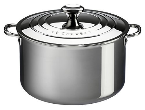 その他家電 Le Creuset of America Stainless Steel Deep Casserole with Lid, 3-Quart, Stainless by Le Creuset