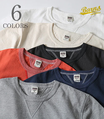 バーンズ 半袖 クルーネックTEE BARNS VINTAGE V GAZETTE COZUN SST BR-8145
