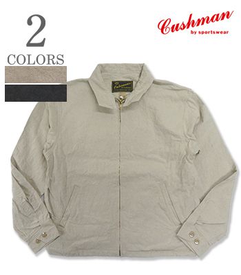 CUSHMAN クッシュマン リネンコットン|ドックイヤー|スイングトップ『L/C CANVAS DOG EAR JACKET』【アメカジ・ワーク】21040