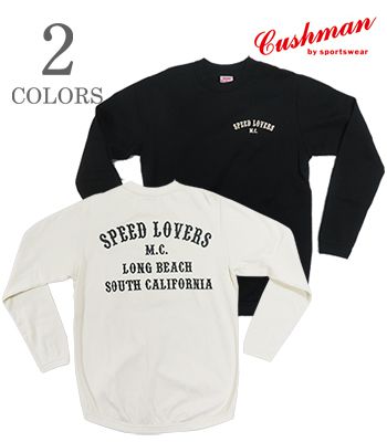 CUSHMAN クッシュマン 別注|長袖|オールドワッフル|サーマルTシャツ『OLD WAFFLE L/s TEE SPEED LOVERS M.C.』【アメカジ・モーターサイクル】263610