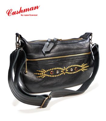 クッシュマン ショルダーバッグ CUSHMAN LEATHER SHOULDER BAG MEDIUM STUDS 29118