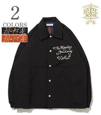 GYPSY＆SONS ジプシーアンドサンズ ロクヨンクロス|コーチジャケット『HEY DAY 60/40 COACH JACKET』【アメカジ・モーターサイクル】GS2449912