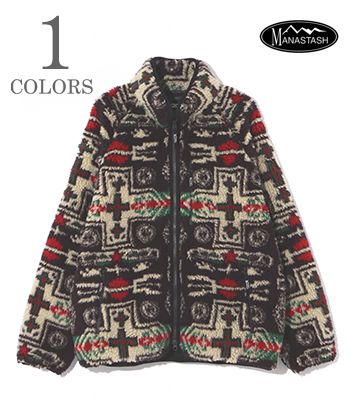 MANASTASH マナスタッシュ フリース|ゴリラジャケット|チマヨ柄『CHIMAYO FLEECE JACKET』【アウトドア・カレッジ】792-4252019