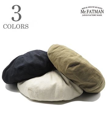 Mr. FATMAN ミスターファットマン コットンヘンプ|バスクベレー『VIDKID BERET C/HEMP』【アメカジ・ミリタリー】5252005