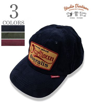 STUDIO DARTISAN ステュディオダルチザン ストラップバック|コーデュロイベースボールキャップ『Dartisan Corduroy Ball Cap』【アメカジ・カレッジ】7560