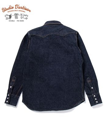 ステュディオダルチザン 長袖 デニム ウエスタンシャツ STUDIO