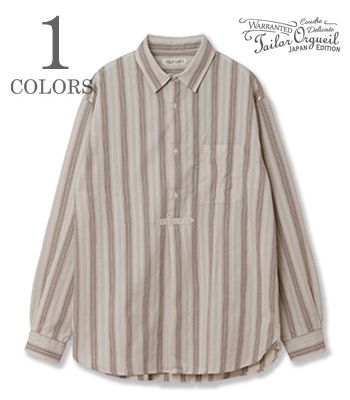 ORGUEIL オルゲイユ 長袖|ドビーストライプ|プルオーバーシャツ『Dobby Pullover Shirt』【アメカジ・ワーク】OR-5113