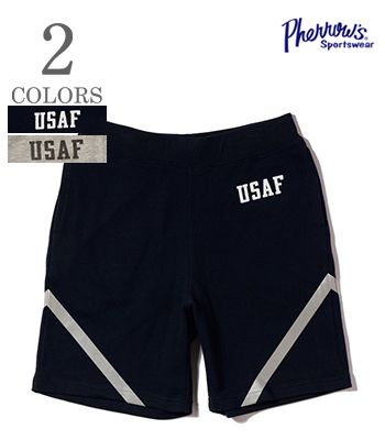 PHERROWS フェローズ リフレクター|スウェット|ショートパンツ『USAF REFLECTOR SWEAT SHORT PANTS』【アメカジ・ミリタリー】25S-PUSS1