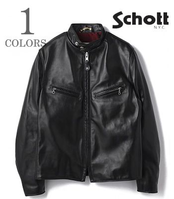 Schott ショット Made in USA|ホースレザー|ライダース|782-3950088|直営店限定『HORSE LEATHER CAFE RACE 641XXH』【アメカジ・モーターサイクル】5950026