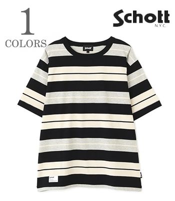 Schott ショット 半袖|クルーネック|ボーダー『O.G. BORDER T-SHIRT』【アメカジ・モーターサイクル】782-5134012