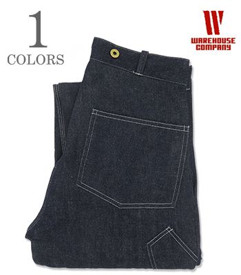 WAREHOUSE ウエアハウス インディゴデニム|フリーランド|ウエストオーバーオールズ『1920s FREE LAND WAIST OVERALL』【アメカジ・ワーク】1234