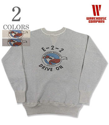 WAREHOUSE ウエアハウス 裏起毛|丸胴|セットインスリーブ|スウェット『DRIVE ON Co SET-IN SWEAT』【アメカジ・ミリタリー】401-DRIVE