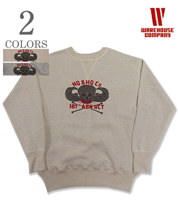 WAREHOUSE ウエアハウス 裏起毛|丸胴|セットインスリーブ|スウェット『HQ & HQ Co SET-IN SWEAT』【アメカジ・ミリタリー】401-HQ