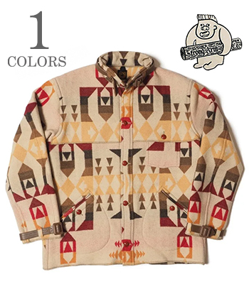 John Gluckow ジョングラッコー WAREHOUSE Hirsch Weis|ジャガード|ウールコート『Stag Wool Coat』【アメカジ・ワーク】JG-32