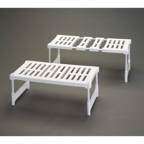 エスコ ESCO 760-925x370x300/357mm 伸縮ラック(2台) EA951FE-215 WO店