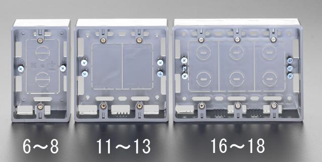 エスコ ESCO モール用 スイッチボックス 1穴/白 EA940CP-8 WO店の通販はau PAY マーケット - ヒロチー商事 | au PAY マーケット－通販サイト