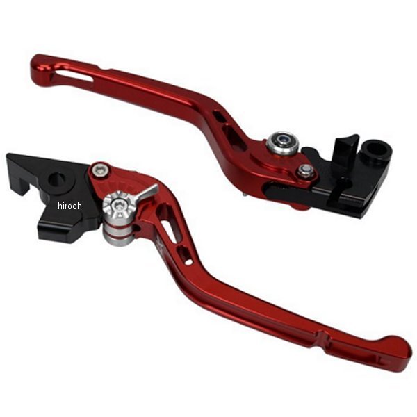ユーカナヤ U-KANAYA ビレットレバーセット GPタイプ ロング 16年以降 トライアンフ スピードトリプル1050 赤 TR010 ...