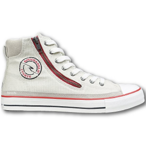 ラフ&ロード 秋冬モデル ラフライディングスニーカー アイボリー/赤 25cm RR5837IV-RD250 WO店