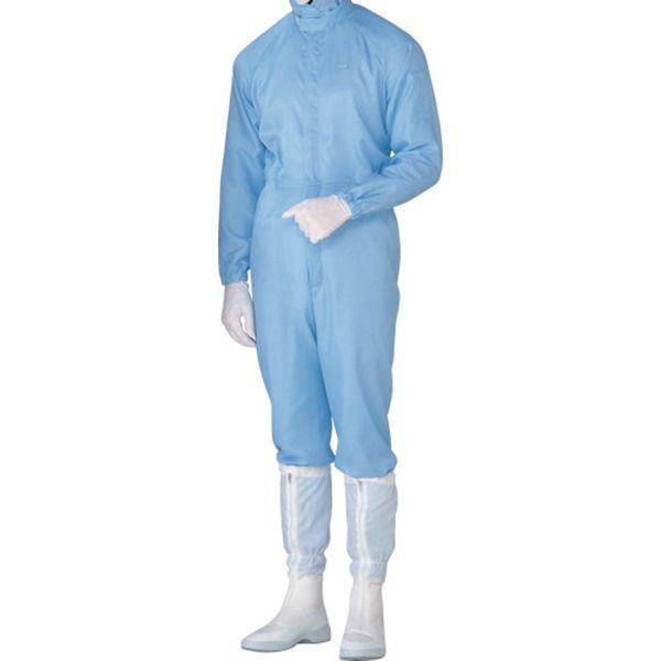 C1515BLL  ミドリ安全(株) ミドリ安全 立体裁断構造超静電クリーンウェア ブルー LL C1515BLL-TN WO店