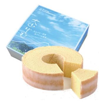 白バラ 大山ばうむ 12個入(直径約13.5cm)/バームクーヘン/鳥取スイーツ 楽