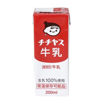 チチヤス 牛乳　200ml×24本【3ケース】　紙パック 〔 みるく チー坊 ちちやす〕送料無料