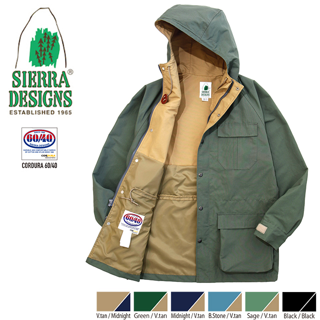 SIERRA DESIGNS シエラデザインズ ORIGINAL MOUNTAIN PARKA オリジナルマウンテンパーカー 621010【CORDURA × 60/40 Made in China】